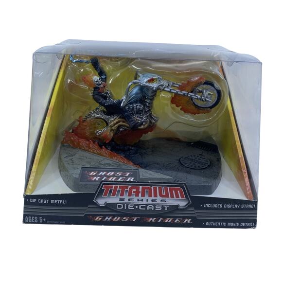 Toys | Ghost Rider Titanium Series Die Cast Figure With Display Stand ...